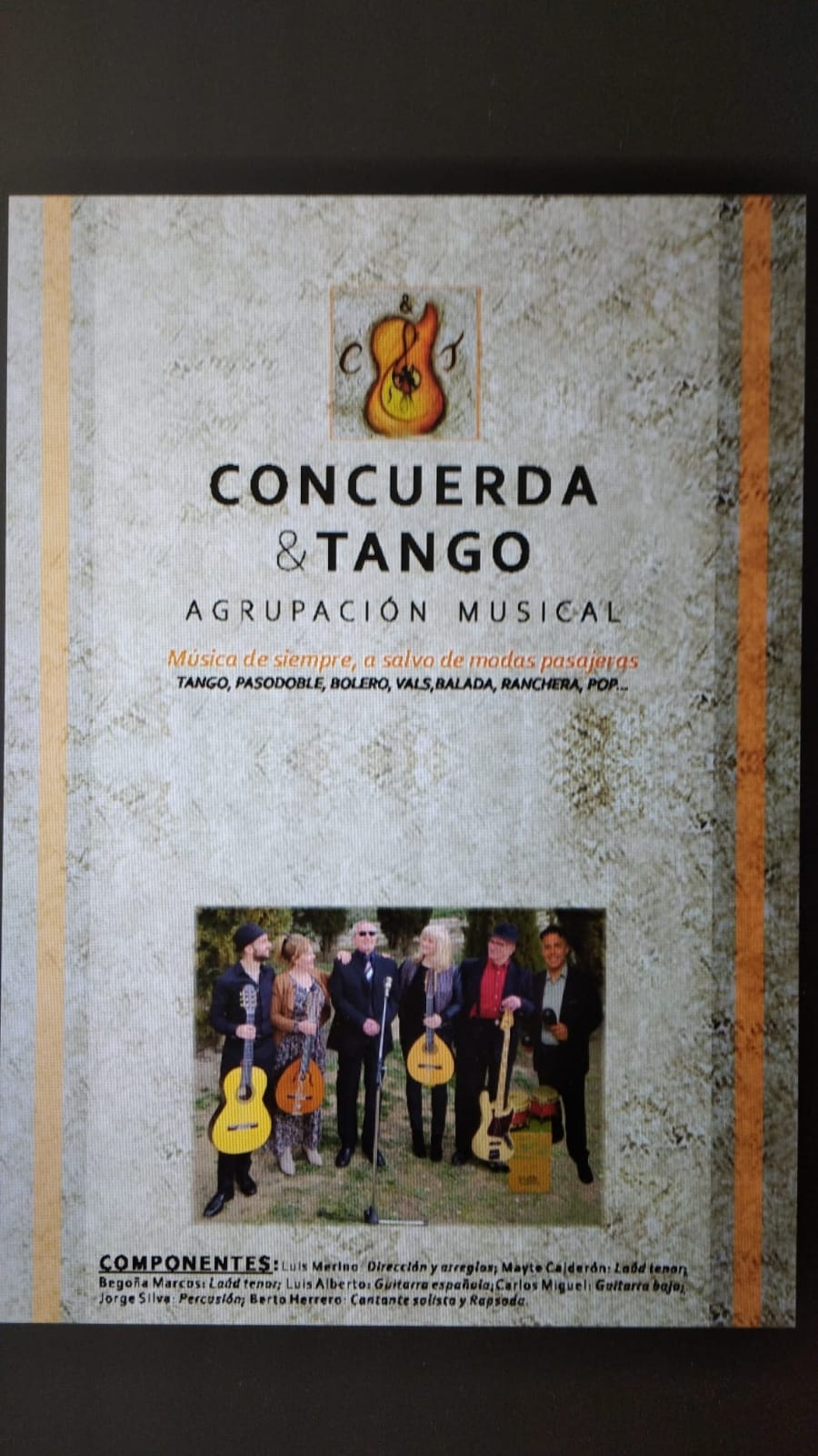 Orquesta Concuerda Y Tango, Grupos de músicas del mundo en Palencia ...